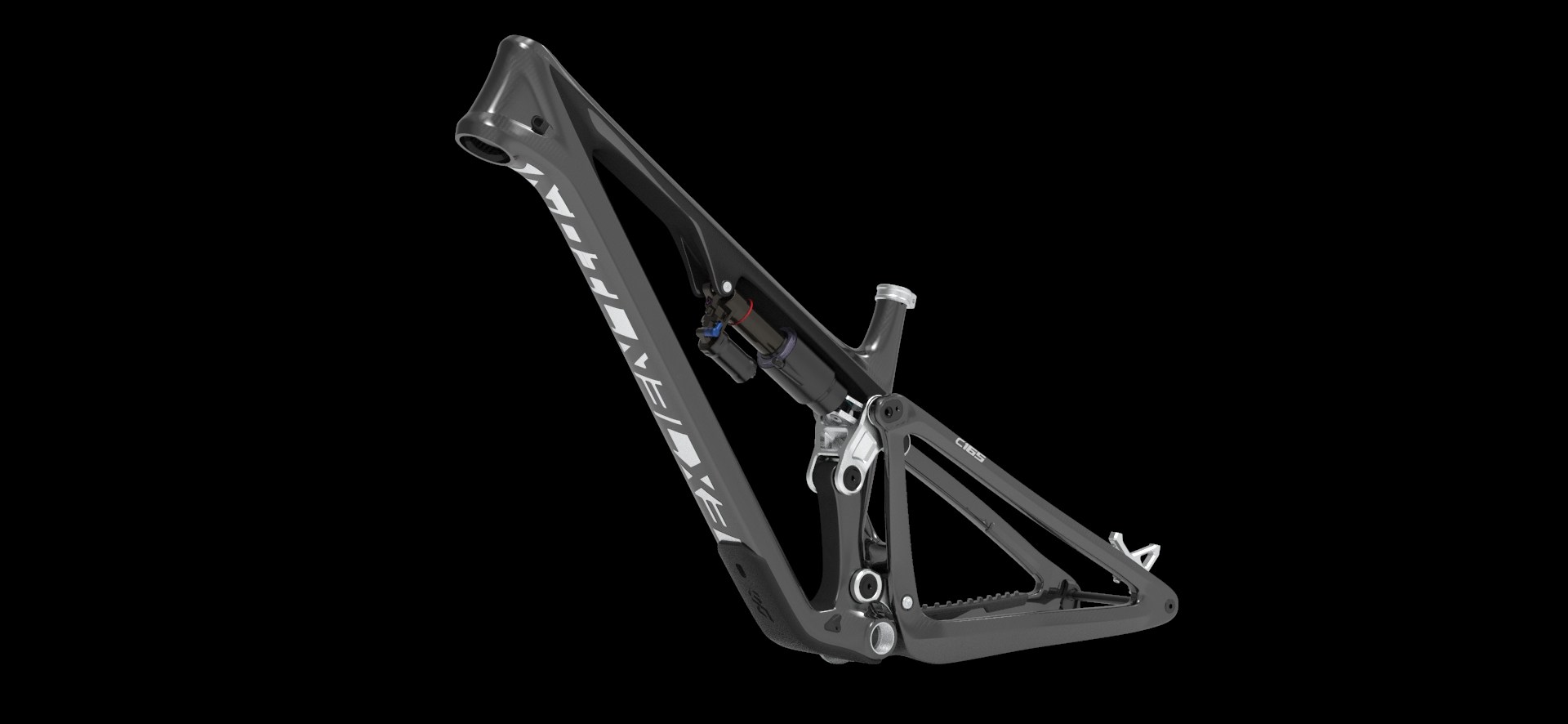 碳纤维软尾山地车架组合Extention C165套件 适用27.9吋轮径Ohlins前叉车架