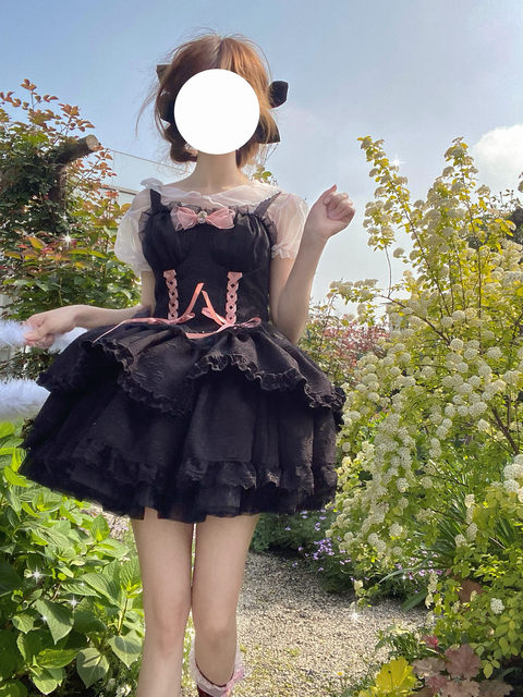 Spot Korean Muliang original design Lolita dress Gothic style jsk suspender dress
