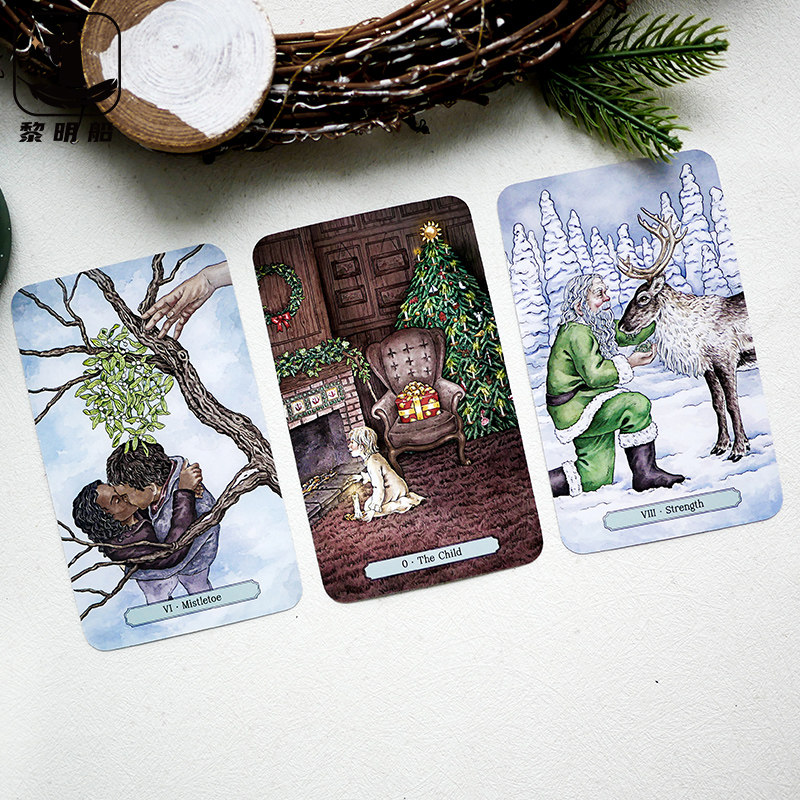 25年最新！美国进口正版Yuletide Tarot圣诞塔罗牌，节日仪式感爆棚的神秘之选-塔罗牌-淘宝好物网