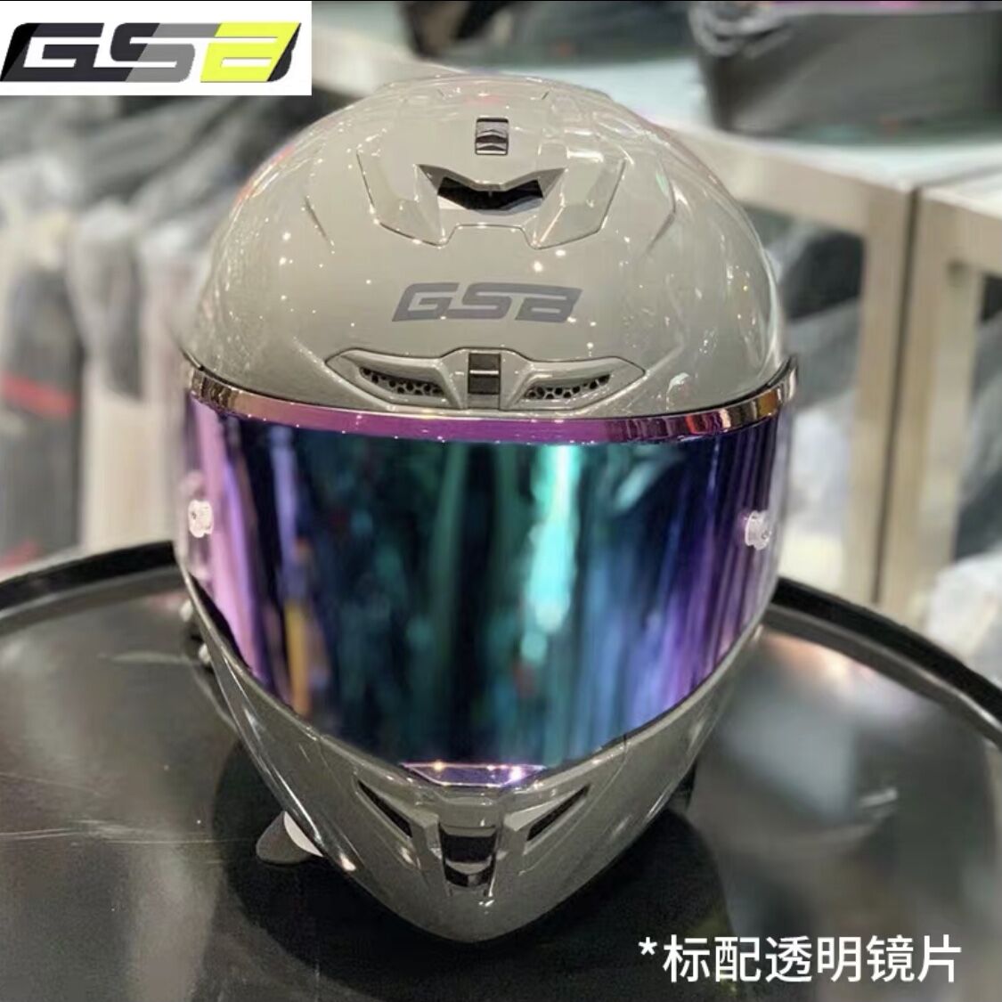 [USD 377.54] GSB Helmet Motorcycle Full Helmet Unisex Cute Motorcycle Cruise Full Coverage Four ...