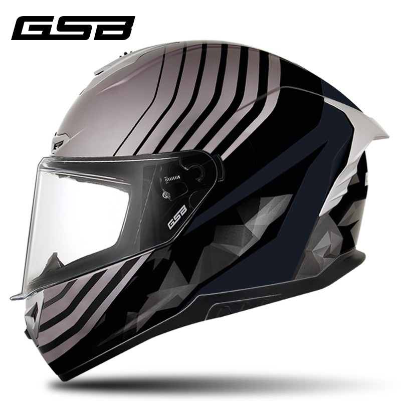[USD 377.54] GSB Helmet Motorcycle Full Helmet Unisex Cute Motorcycle Cruise Full Coverage Four ...