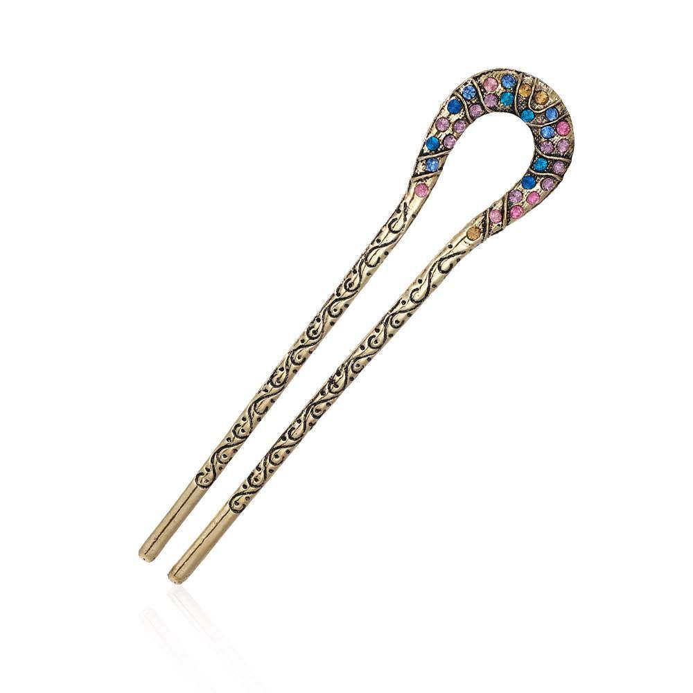 U-shaped hairpin Hanfu ancient style hairpin rhinestone hair