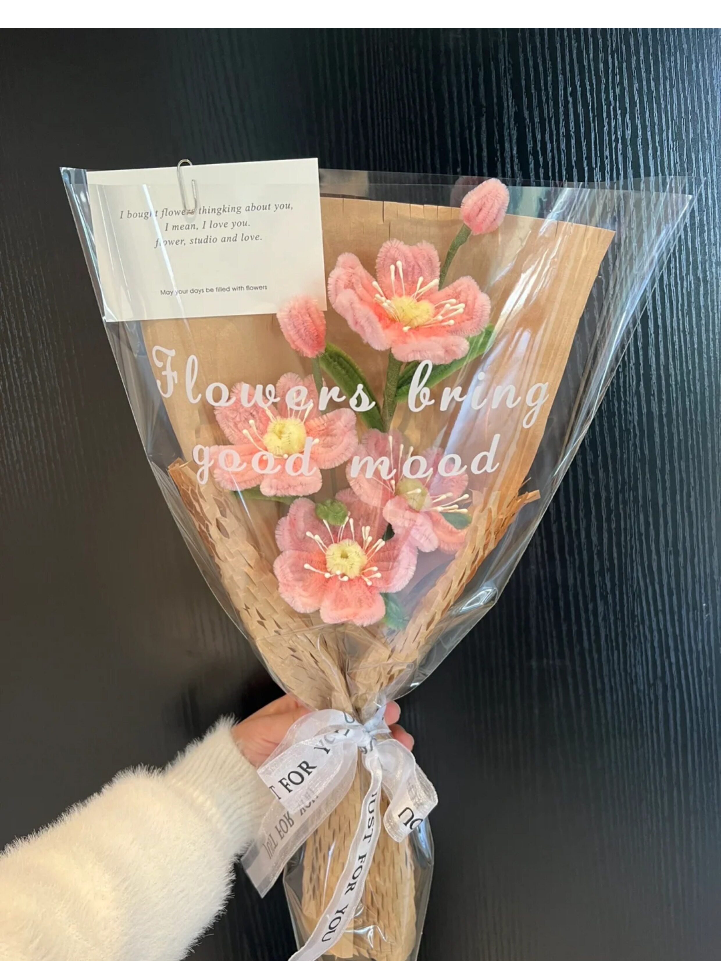 扭扭棒花束diy手工自制海葵虞美人材料包成品送朋友闺蜜生日礼物-阿里巴巴