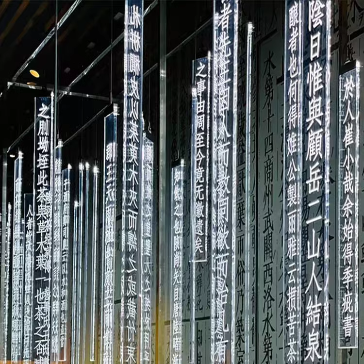 定制亚克力发光板广告牌｜高透明导光板+商场吊装灯牌，打造吸睛王炸视觉效果！-灯箱布-淘宝好物网