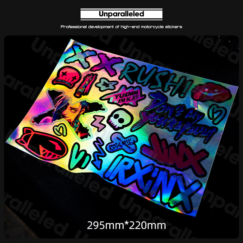 Jinx Car Sticker Small Explosion Zuan Graffiti Night Hero Decorative ...