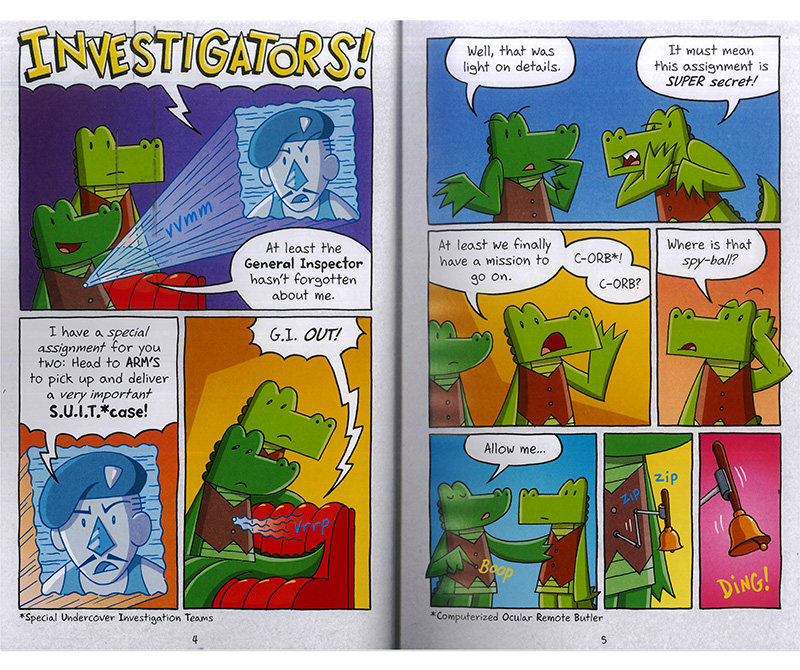 英文原版 InvestiGators Boxed 鳄鱼侦查员8册精装爆笑漫画书-阿里巴巴