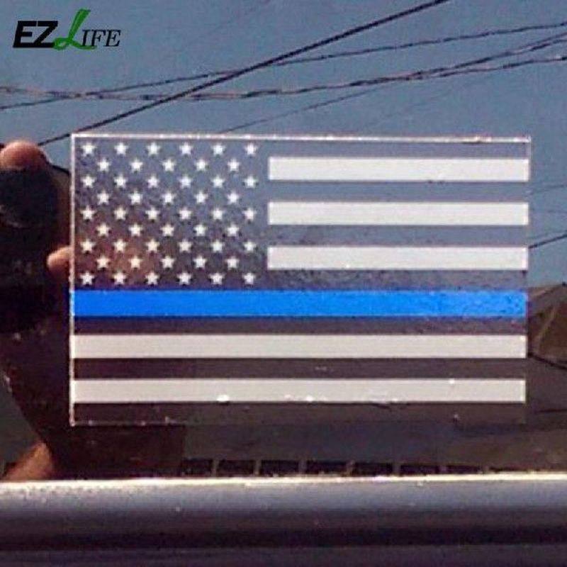 6.5 * 11.5CM Police Officer Blue Line American Flag-Taobao