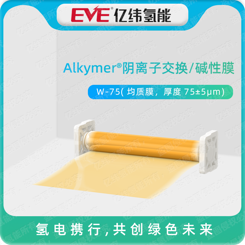 亿纬氢能Alkymer75μm阴离子交换膜AEM碱性膜QAPPT制氢水电解树脂-Taobao