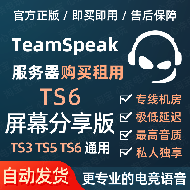 TeamSpeak屏幕分享共享服务器支持TS3 TS5 TS6怎么选？2025年最新攻略_steam游戏_淘宝游戏网