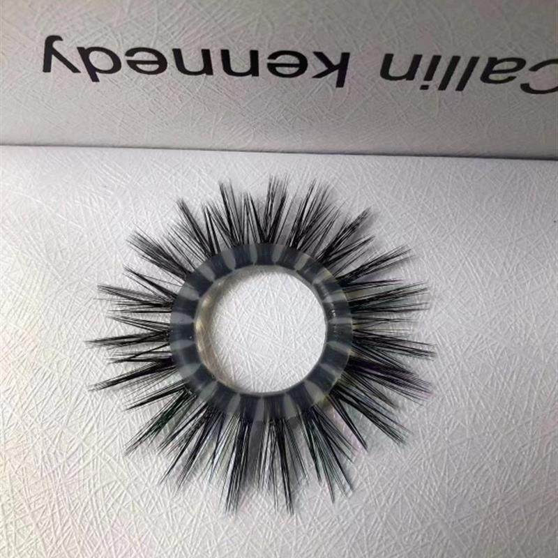 Sheep eye hair tie, natural silicone men ponytail elastic eye mask ...