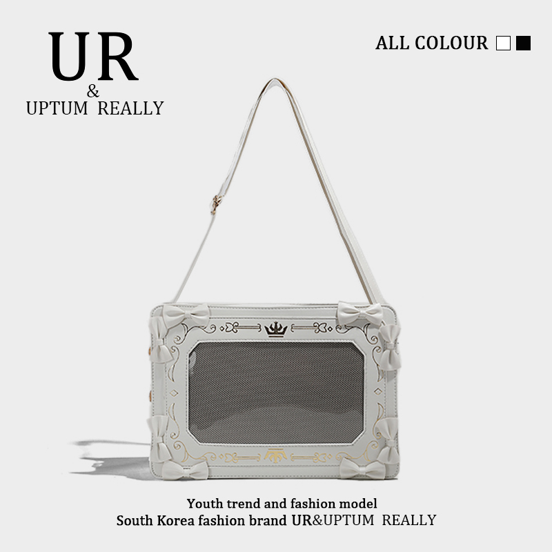 UR日系透明吧唧徽章痛包jk制服包女二次元Lolita漫展斜挎娃包扎板-Taobao