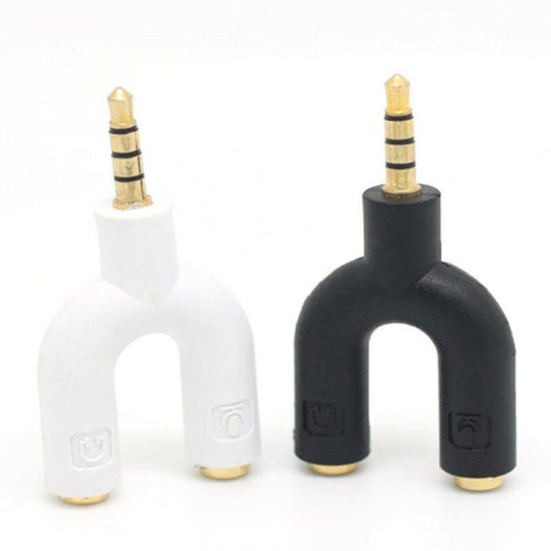Splitter Converter Headphone Accessories Double Jack Micphon