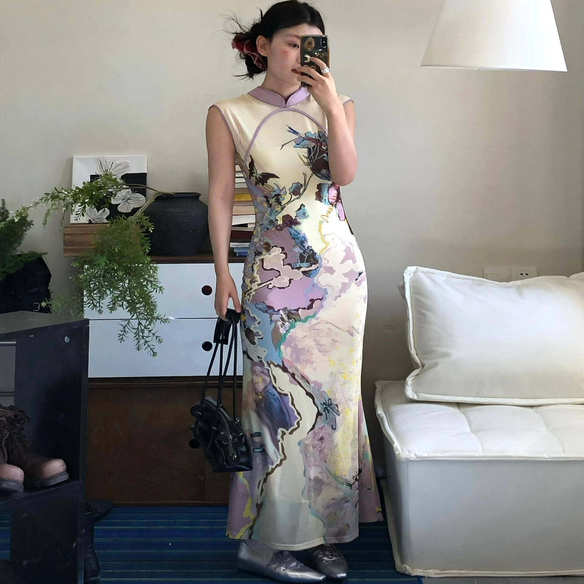 1uu studio罗曼词新中式印花改良旗袍连衣裙前后两穿网纱背心裙：复古与现代的完美融合！-lolita衬衫-淘宝好物网