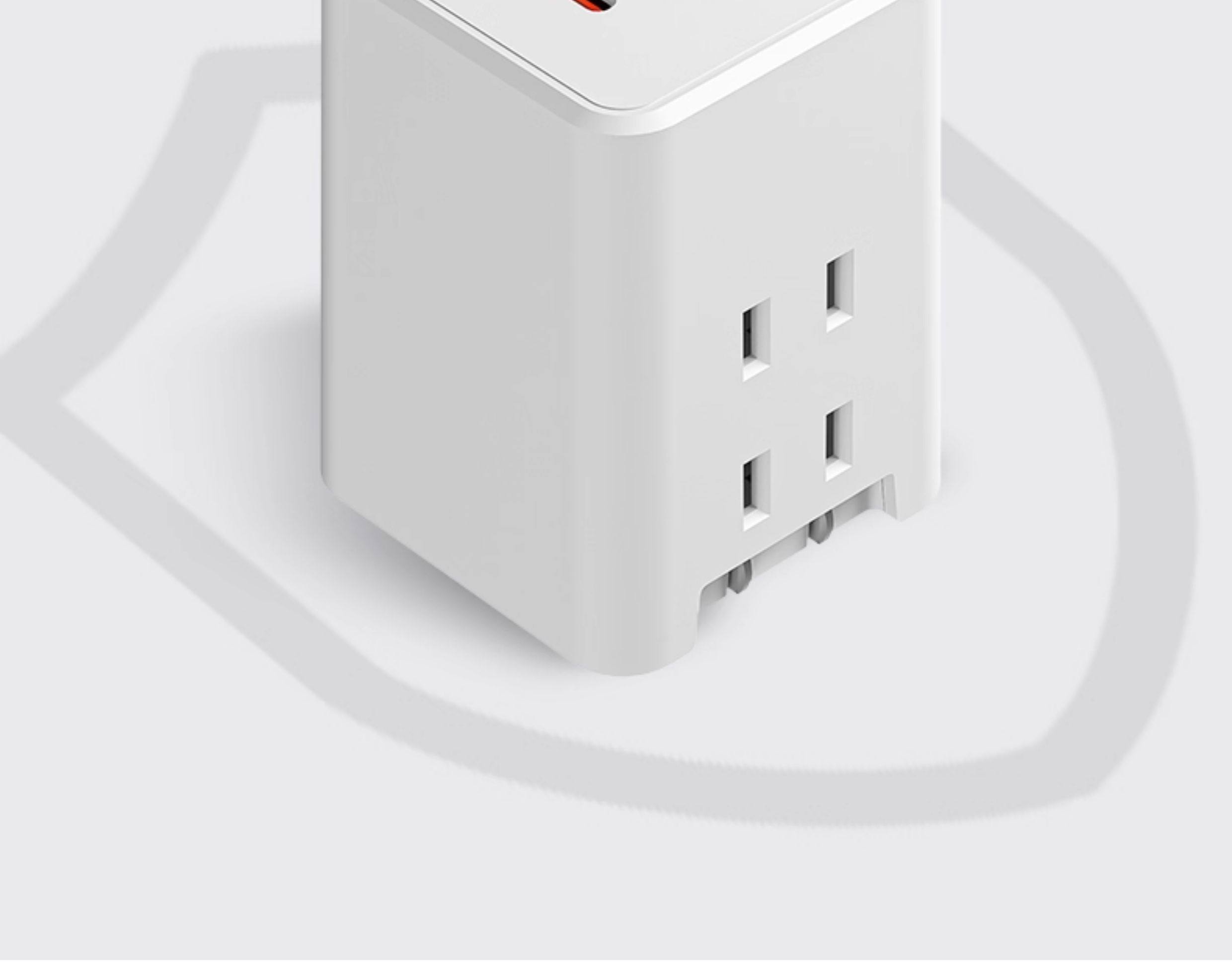 2-Pin Socket Converter Plug Multi-Functional USB Charging Two-Hole ...