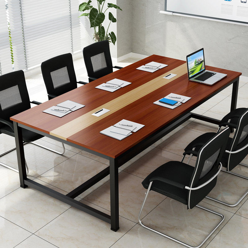 [USD 115.89] Patchwork Meeting Table Long Desk Clerk's Desk Modern ...