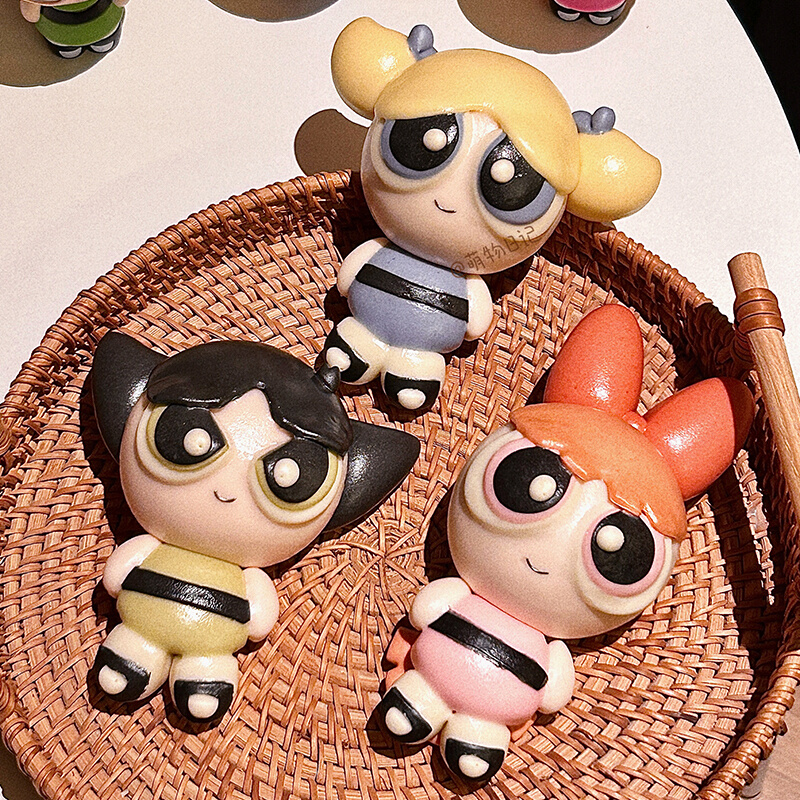 萌物日记 可爱卡通人物飞天小女警馒头模具辅食家用花样面食diy-Taobao