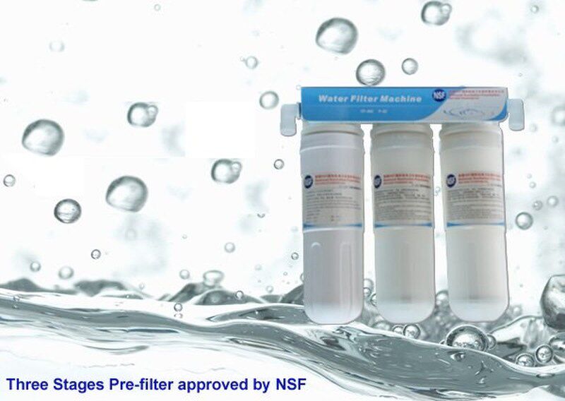 3 stage pre filter (2pcs PP, 1 pc carbon filter) for water i