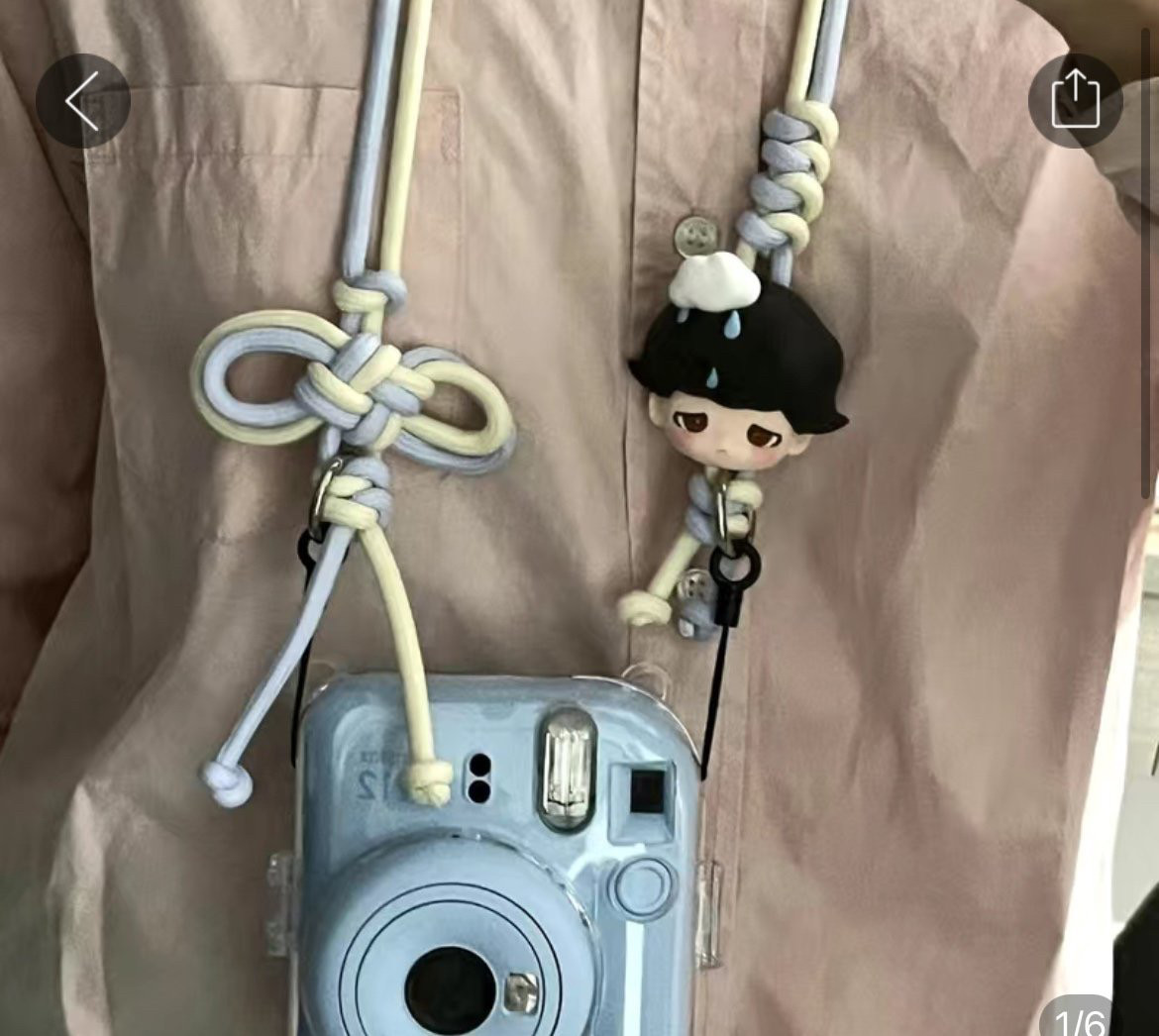 Blue instant camera lanyard – make your mirrorless camera stand out ...