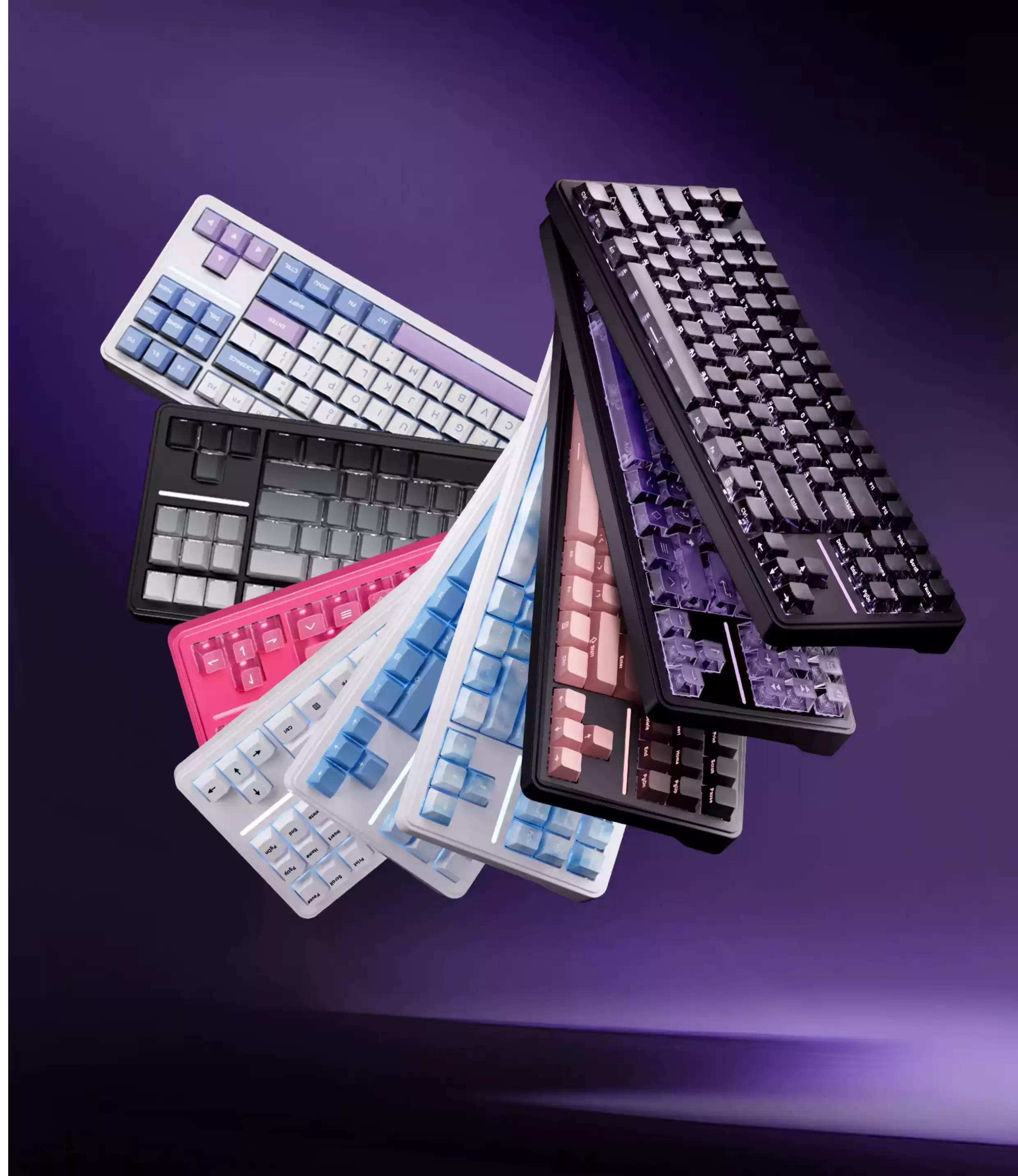 ATK A87三模RGB机械键盘客制化无线蓝牙电竞游戏专用87键电脑键盘