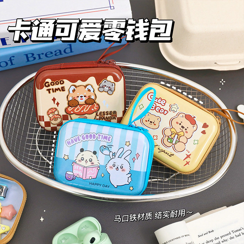 A must-have for students, super cute tinplate coin purse cartoon mini ...
