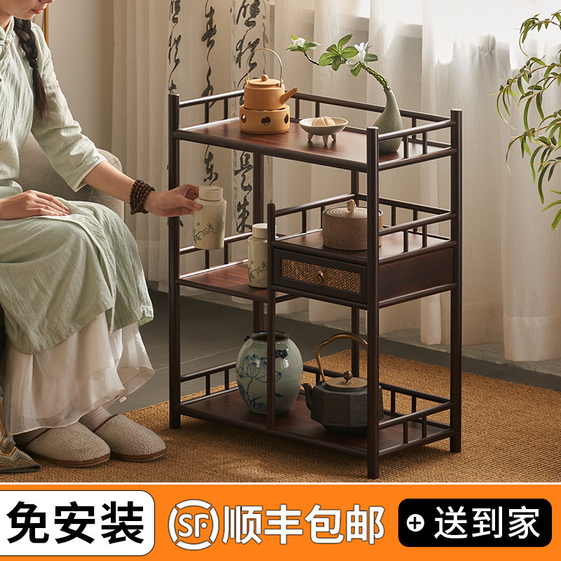 Modern chinese tea table shelf: elevate your tea set display!
