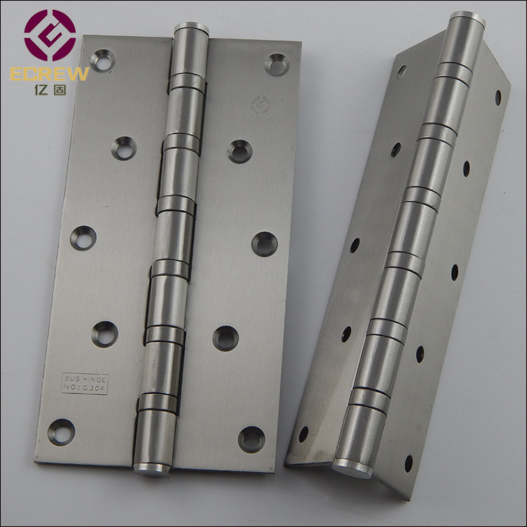 Stainless steel 8 inch extra-large flat door hinged heavy wooden door ...