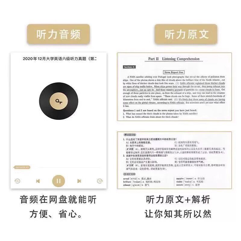 CET4/6级真题电子版，备考秘籍全解锁！📚-国内考试英语-淘宝好物网