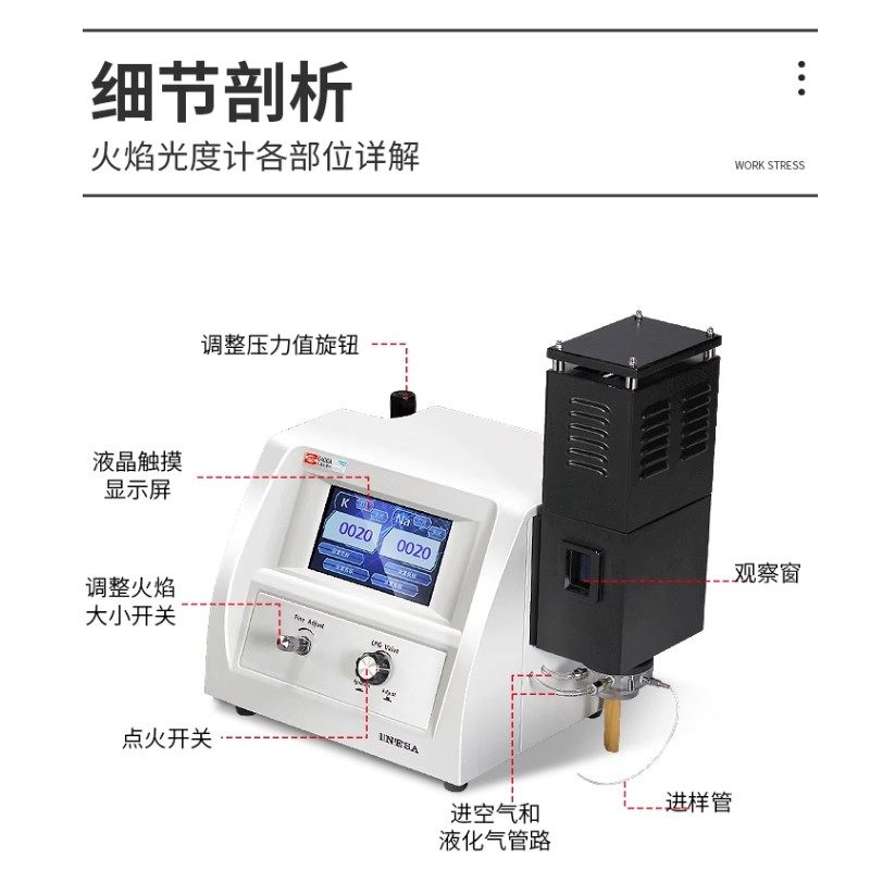 上海精科仪电FP6410/6400A火焰光度计：土肥水泥钾钠检测神器，实验室必备利器！-照度仪-淘宝百科网