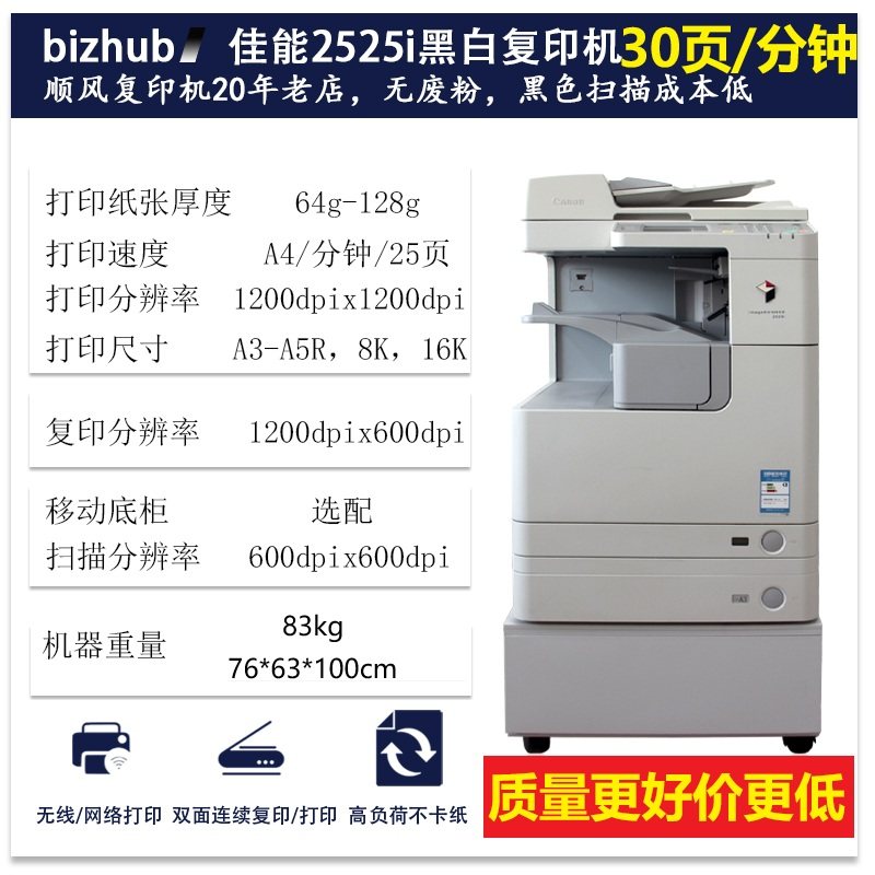 佳能iR2520i/2530i/2525i黑白A3激光复合机怎么用？一文讲清双面打印复印全攻略！-好物推荐-淘宝好物网