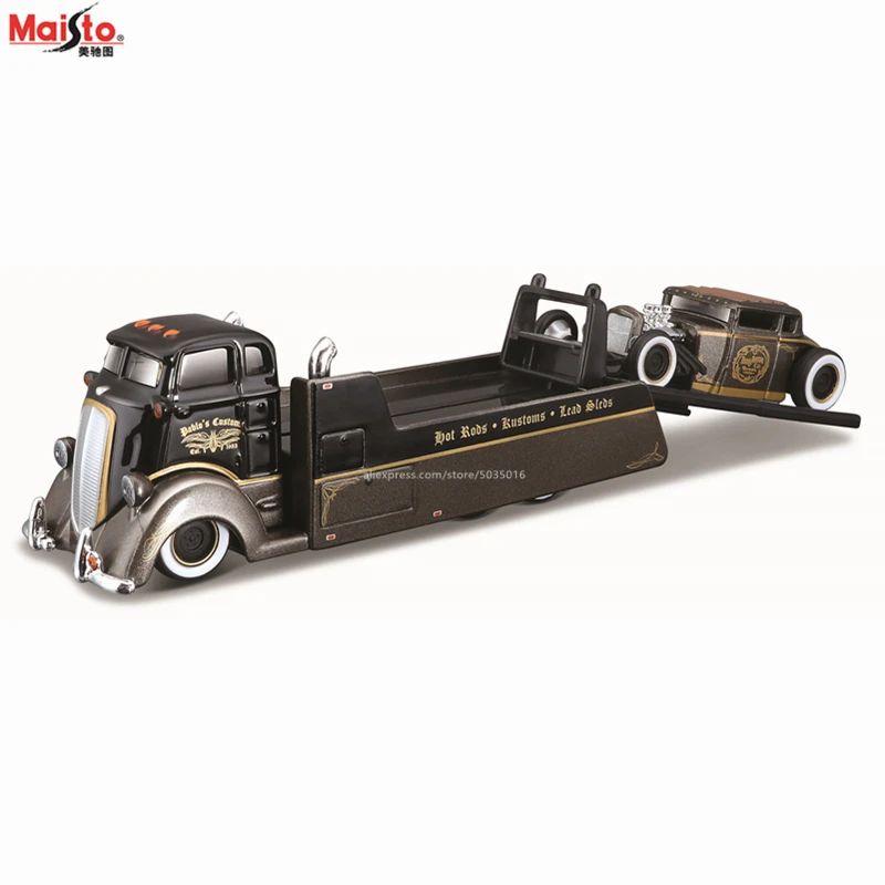 Maisto 1:64 COE Flatbed 1929 Ford Model A Design Elite Trans：复古收藏党狂喜！这款小车模美到让我失眠三晚！-DIY玉米粒-淘宝好物网