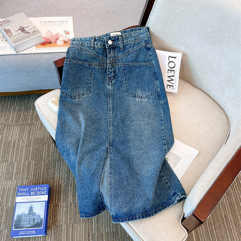 大尺碼女裝2024夏季新款胖mm顯瘦遮肚襯衫減齡高級感炸街牛仔套裝裙-Taobao