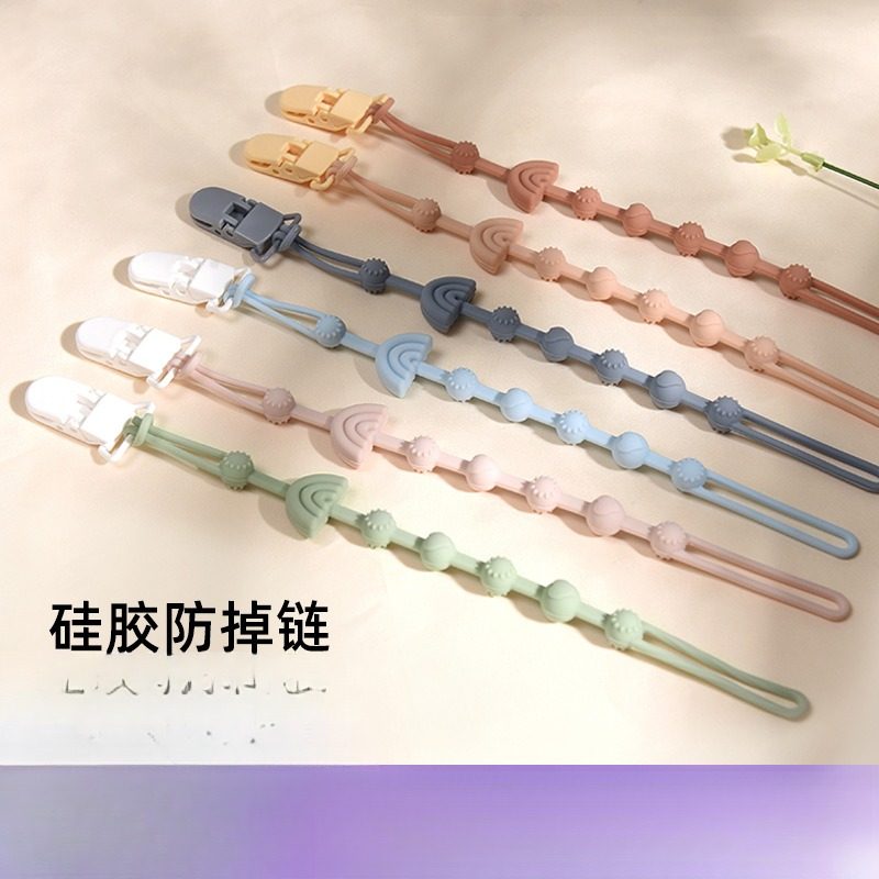 Baby anti-falling handy gadget! silicone anti-falling teether chain ...