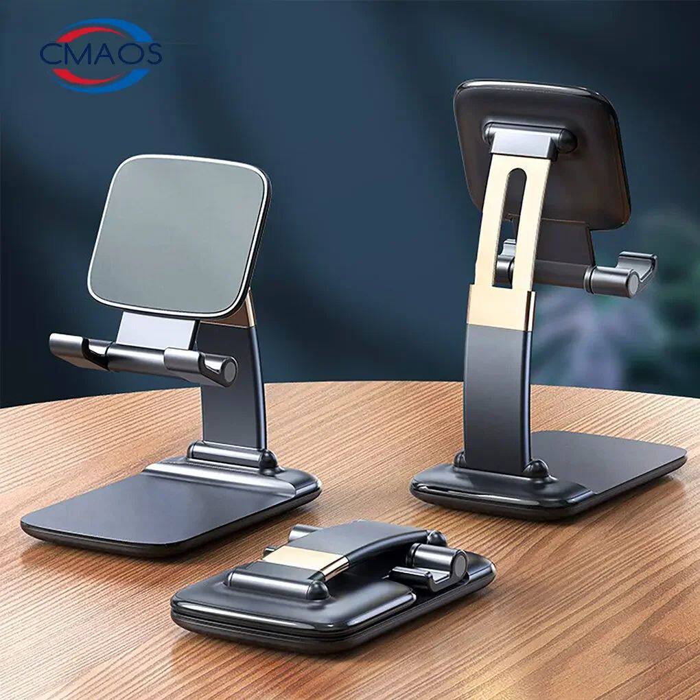 Foldable Metal Desktop Mobile Phone Stand For iPad iPhone 13