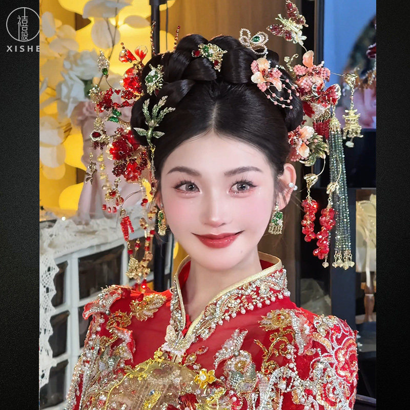 Jubilee bridal xiuhe headwear suit: the dazzling pearl in the ...