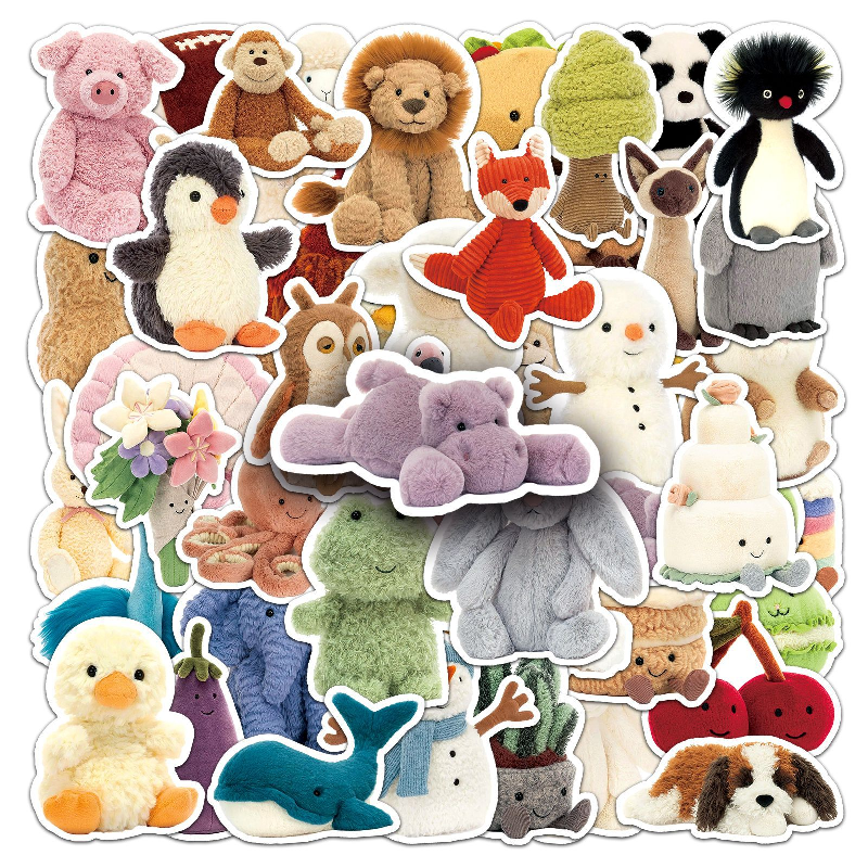 Jellycat graffiti stickers are coming! 51 cute pet stickers, your life ...