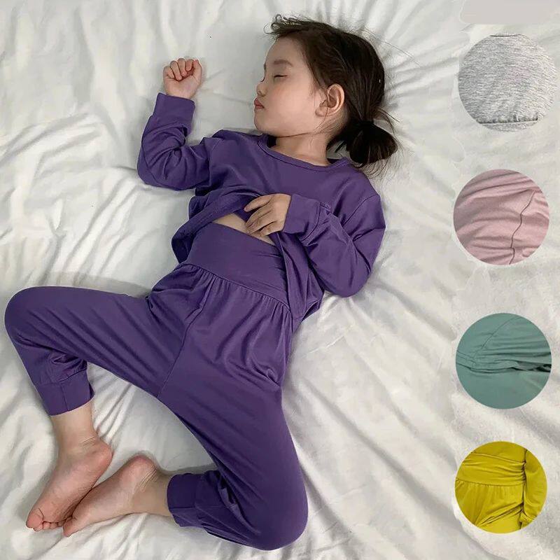 Kids Underwear Pajamas Sets 2pcs Korean Style Cotton High Qu