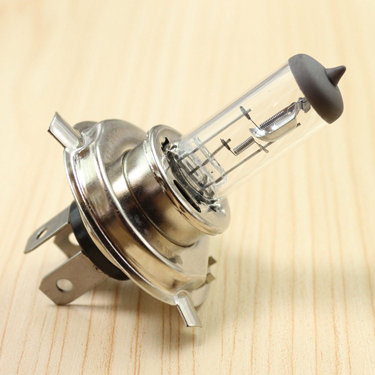 H4汽車燈泡12V24V P43T三爪前大燈60/55w 遠近光100/90w