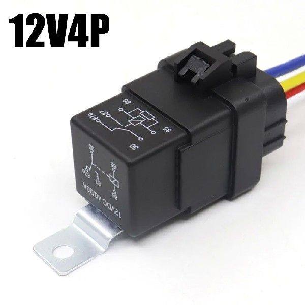 12V/24V Relay 4P Relay Switch Built-in Diode High-power-Taobao