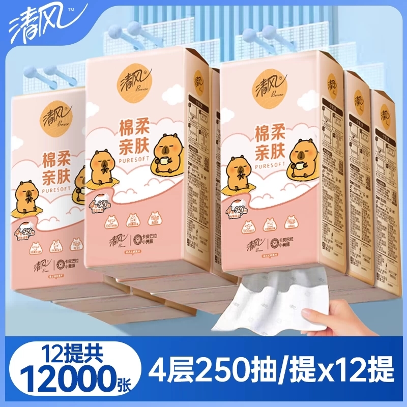 Essential household items 🌟 Qingfeng capibala hanging paper 4 layers ...