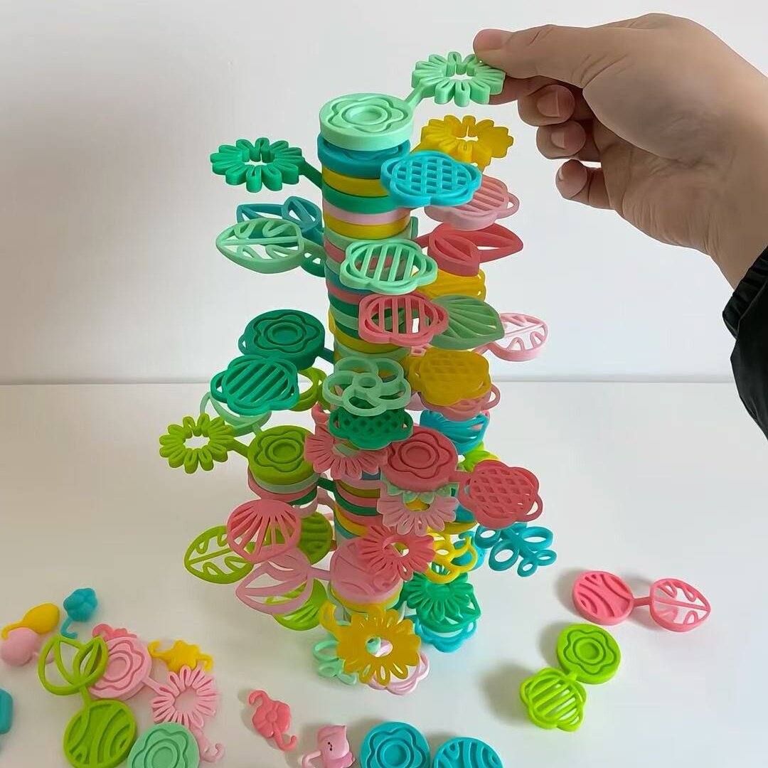 Flower stacking game, a new choice for family interaction, family ...