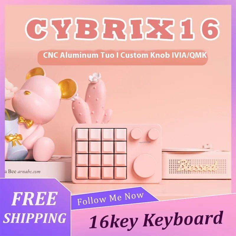 Kiiboom Cybrix 16 Mechanical Keyboard Wired Rgb Top Structur