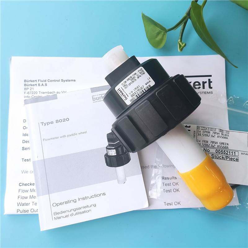 burkert宝德8020 FKM PVDF 12-36V流量传感器00419587流量计原装