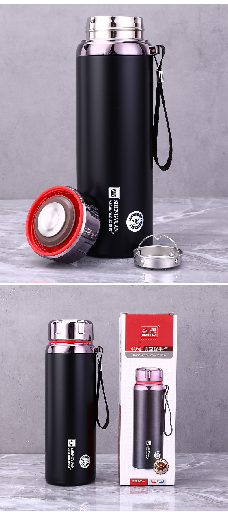 304不锈钢保温杯超大容量1800ml户外车载旅行壶男泡茶杯学生水杯-阿里巴巴