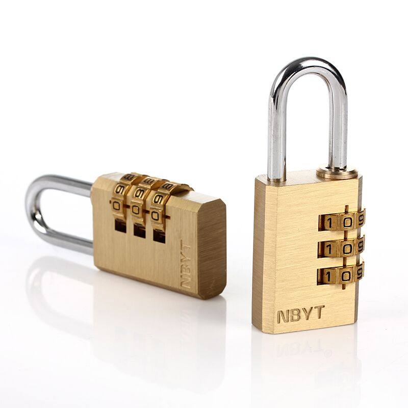 [USD 14.83] NBYT Copper Password Lock Padlock Cabinet Lock Luggage Key ...