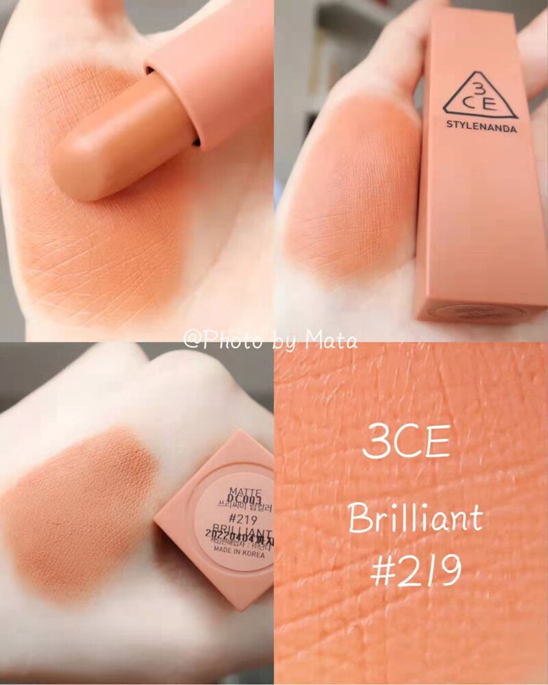 3CE口红220#脏橘色值不值得买？哑光雾面吃土妆感太绝！_唇膏_淘宝美妆网