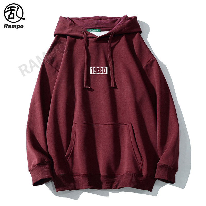 2024年龙年连帽加绒加厚460g银狐绒重磅卫衣男冬季酒红色数字外套-Taobao