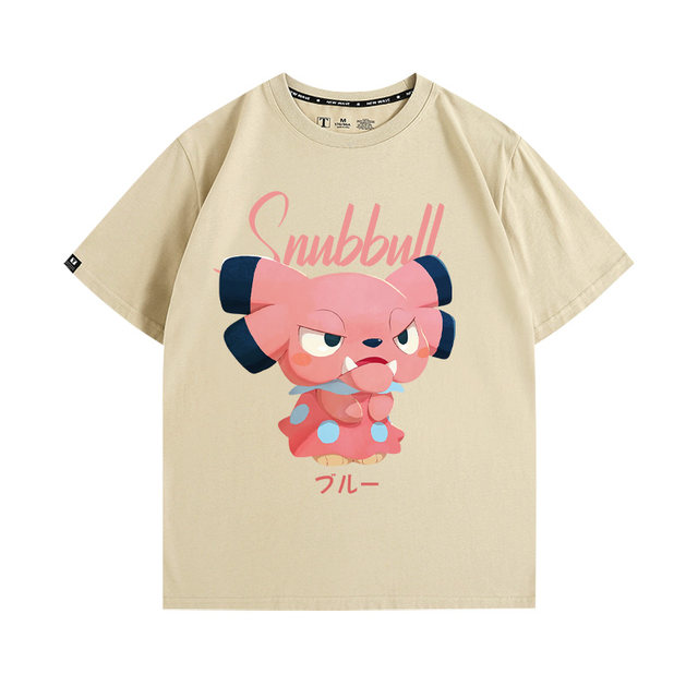 Little Kabi Bru Little Fire Dragon Johnny Turtle Pokémon Summer Short Sleeve T-shirt Pure Cotton ...