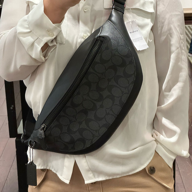 COACH/COACH男包 男士腰包Terrain Belt Bag胸前包斜挎78777 CJ707-Taobao