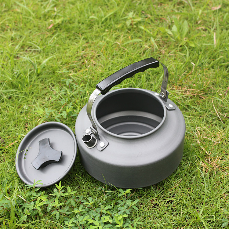 Outdoor kettle aluminum alloy wild portable kettle camping teapot make ...