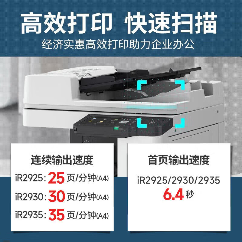 办公室里的打印救星？佳能IR2925/2930/2935/2425/2206n复印机，黑白网络打印神器了解一下！-复合复印机-淘宝好物网